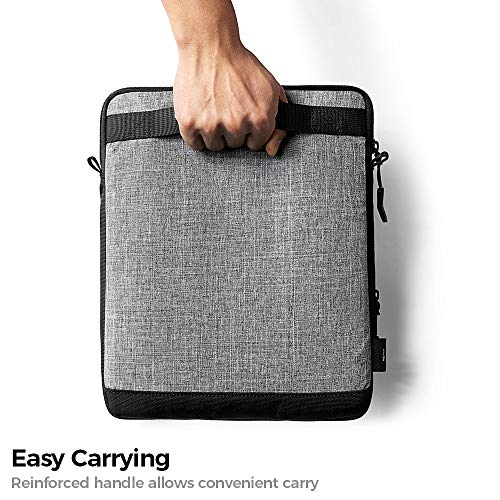 tomtoc Tablet Shoulder Sleeve Bag for 12.9-inch New iPad Pro (6th/5th/4th/3rd Gen) 2022-2018 with Magic Keyboard and Smart Keyboard Folio or Logitech Slim Folio Pro Case, Front Pocket for Accessories