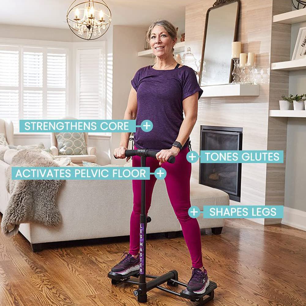 LEG MASTER Total Body Workout System Slim (Black) - Maintain Balance, Stability and Mobility