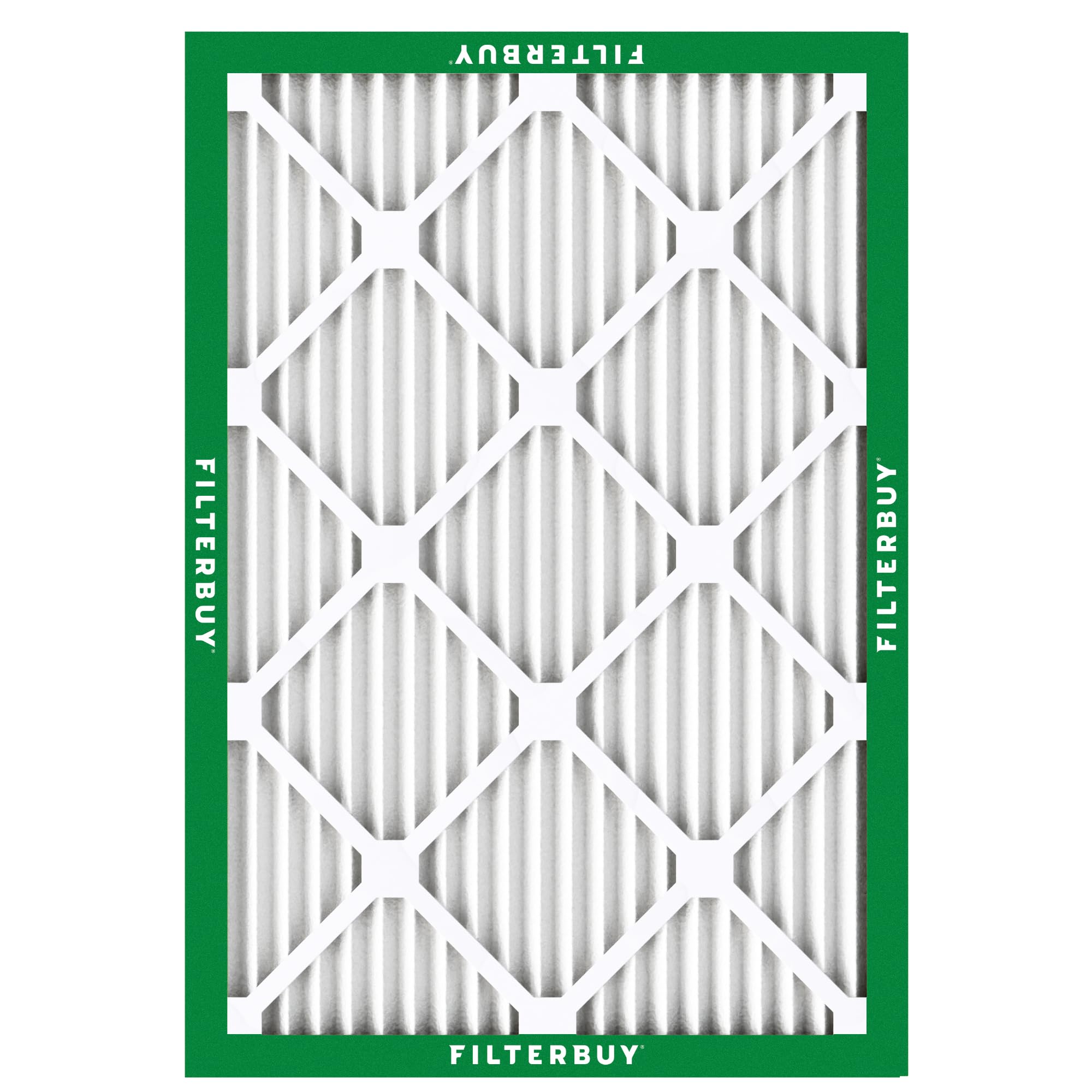 Filterbuy 20x25x2 Air Filter MERV 8 Dust Defense (4-Pack), Pleated HVAC AC Furnace Air Filters Replacement (Actual Size: 19.50 x 24.50 x 1.75 Inches)