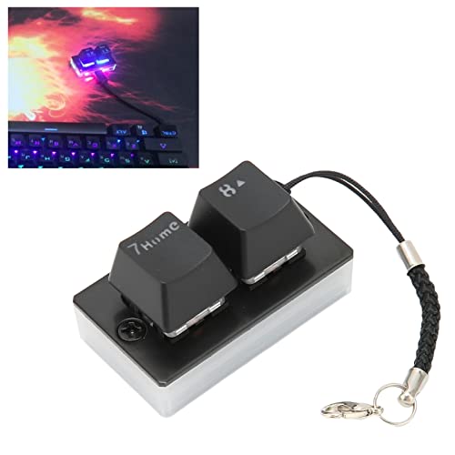 Pomya Two Key Keyboard, OSU Hot Swap Game Keyboards, USB Wired RGB Backlit Programmable Mechanical Gaming Keyboard, for Desktop Notebook Computers