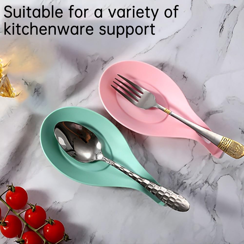 Silicone Spoon Rest for Stove Top, Kitchen Spoon Rest for Kitchen Counter, Coffee Spoon Rest, Heat Resistant Cooking Spoon Holder Stove Spoon Rest for Kitchen Utensils Ladles(size:B)