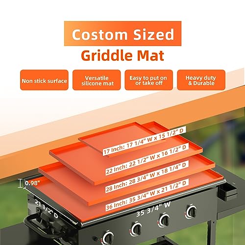 Silicone Griddle Cover for Blackstone 36 inch Griddle, 100% Food Grade Silicone Mat, Silicone Griddle Mat for Blackstone Flat Top Griddle, Griddle Protective Mat Cover, Outdoor Griddle Protector