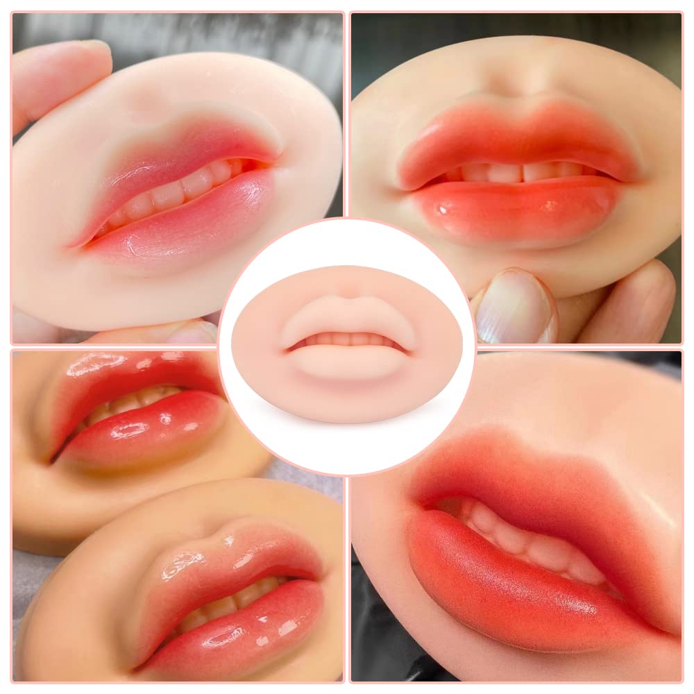 M - 5D Soft Silicone Realistic Lip Practice Module For Semi Permanent Make Up - Lip Tattoo - Permanent Make Up Supplies