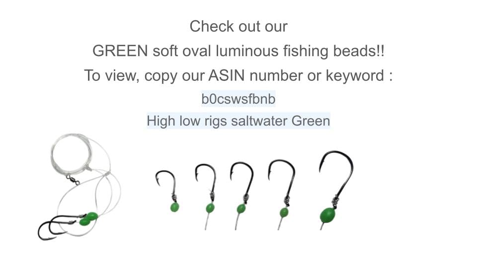 High Low rig High Carbon Steel Octopus 4/0 Hooks Berkley 60lb Surf or Deep Drop Salt Water hi Low rigs Boat hi lo rigs Made in USA