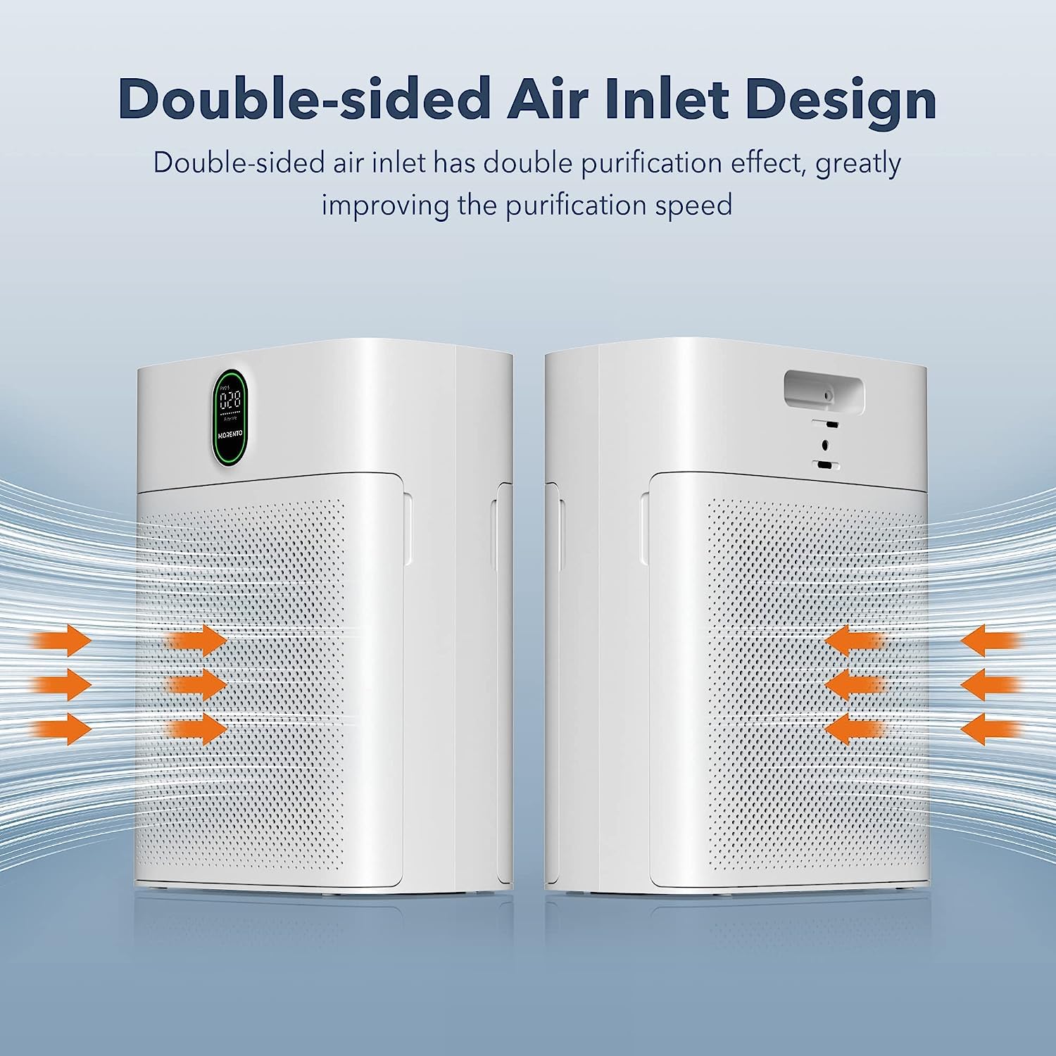 MORENTO HY4866 Air Purifiers for Large Room 4.5L Humidifier, White