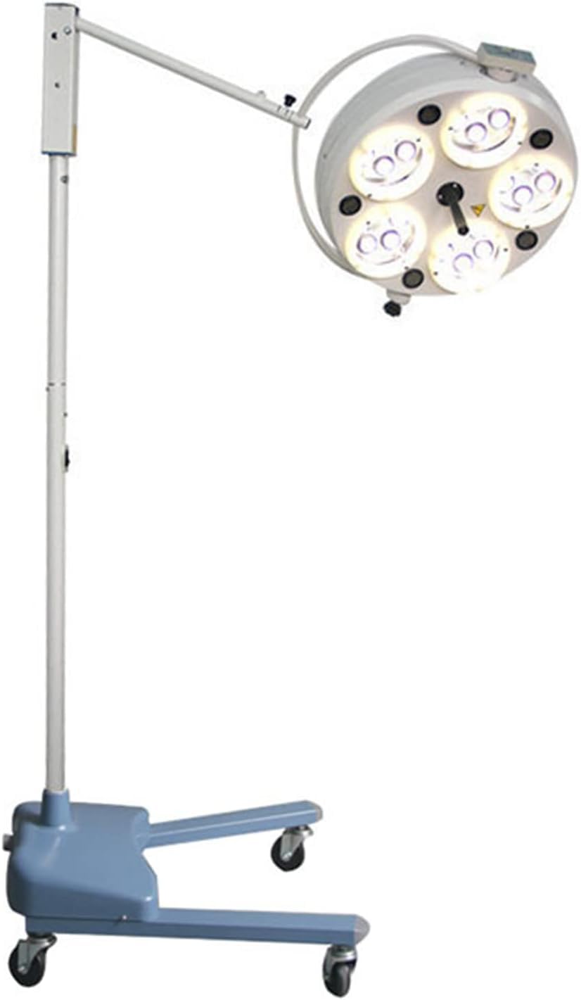EustomA LED Shadowless Exam Light Floor Portable Mobile Lamp 25LED Bulbs 180°Rotation FKLED-5