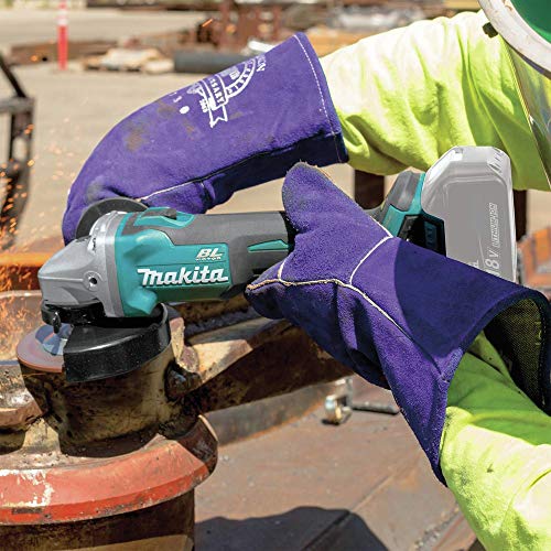 Makita XAG04Z-R 18V LXT Lithium-Ion Brushless Cordless 4-1/2 / 5 in. Cut-Off/Angle Grinder, (Tool Only) (Renewed)