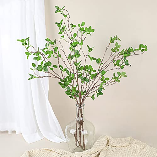 SzJias Faux Stems Artificial Branches for Vase Faux Greenery Plant Stems for Fake Tree Branches (3 Branches, 43.3 inch/Branches)