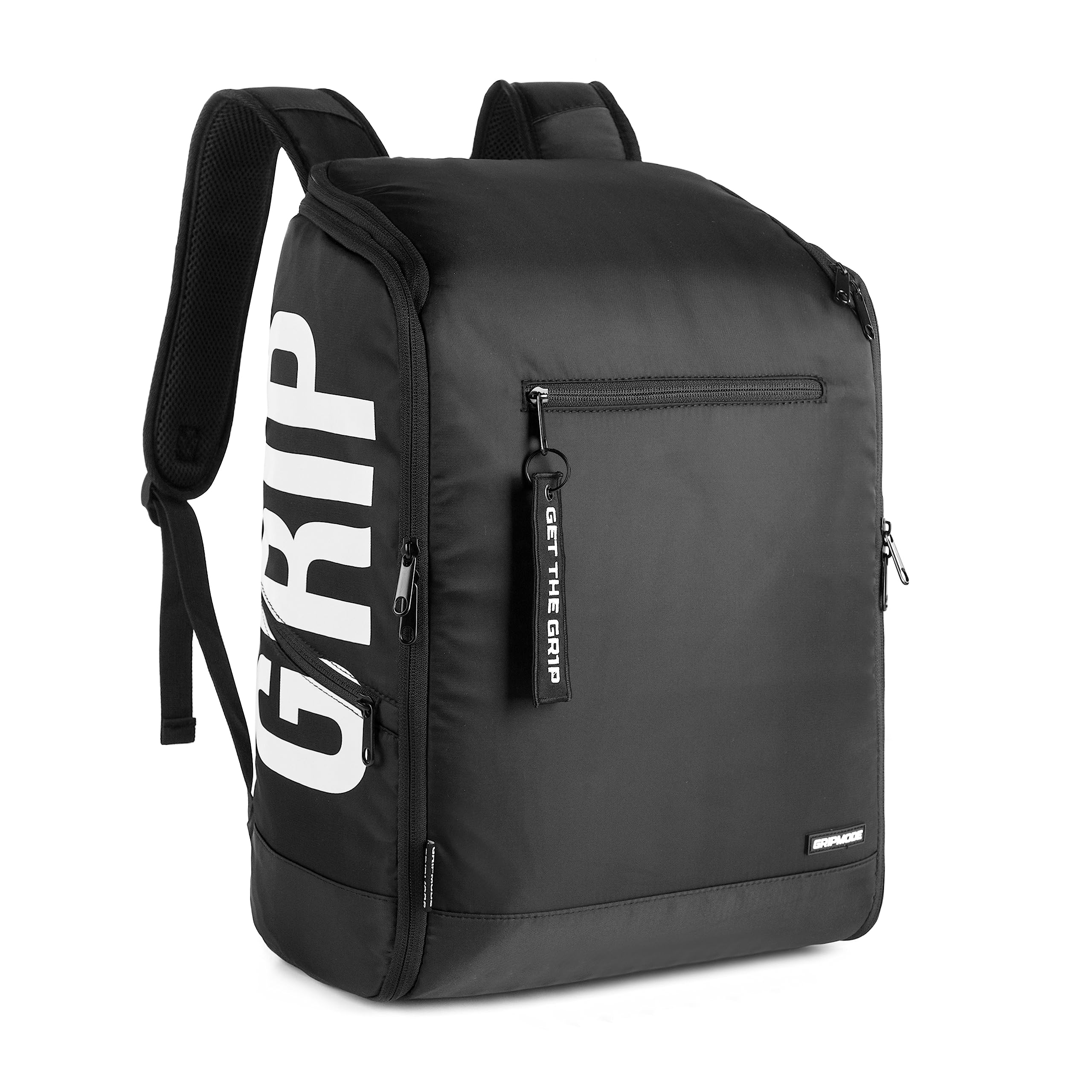 GRIPMODE travel backpack with laptop compartment black - backpack with two adjustable and removable interior walls - 27 l capacity sports backpack for ladies and men
