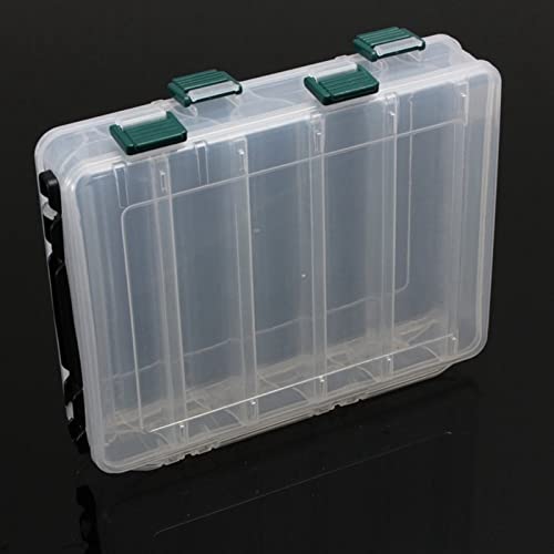 JKUYWX PP Double Sided Fishing Lure Tackle Tools Box Large Capacity Fishhooks Float Sinker Line Box Fishing Accessories