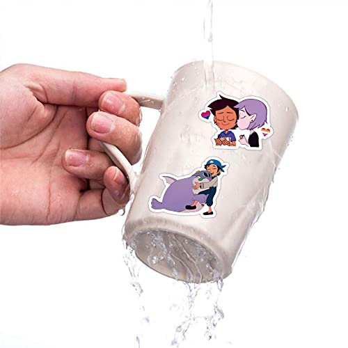 The Owl House Merch 50 Packs Stickers for Adults,Diseny Aesthetic Vinyl Movie Colorful Waterproof Decals for Water Bottle,Laptop,Computer,Phone Case,Car,Guitar,Bumper,PS5,Skateboard,Gifts for Kids