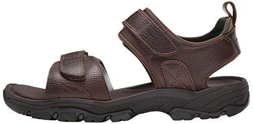 Rockport Men's Rocklake Flat Sandal, Brown/Brown, 11.5 W US