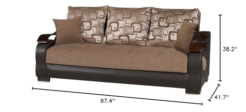 Sweet Home Stores Sofa Bed, Sofabed, Brown
