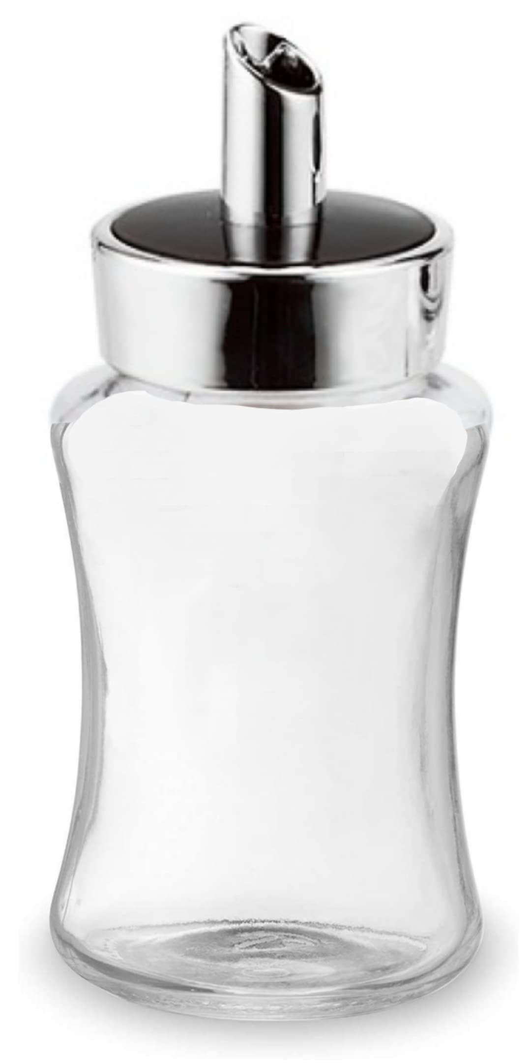J&M DESIGN Sugar Dispenser with Pour Spout & Shaker For Coffee, Cereal Bowl, Tea & Baking Lid for Easy Spoon Measuring Pour - 7.5oz Glass Jar Container - Dishwasher Safe