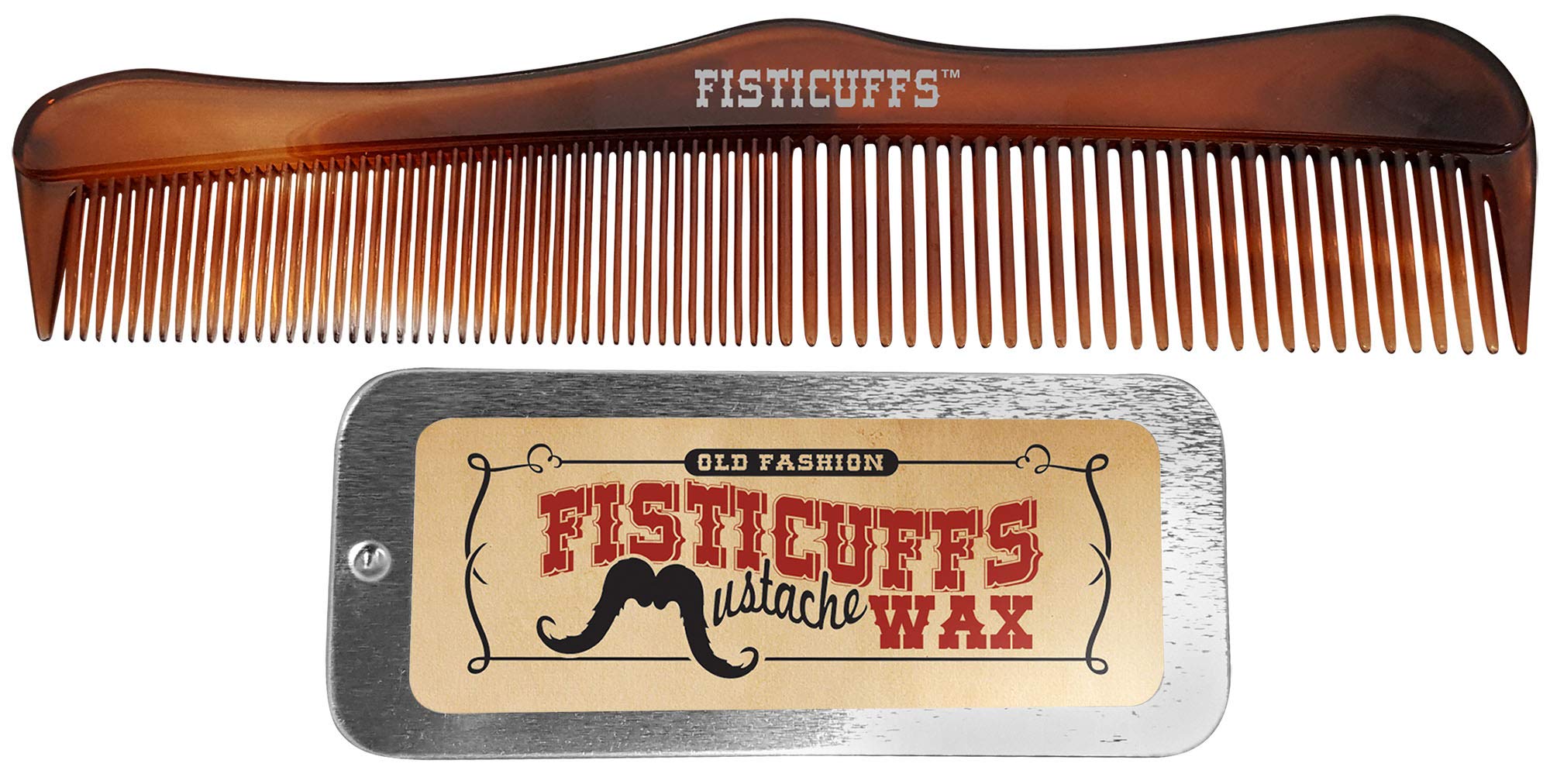Fisticuffs Mustache Wax/Comb set