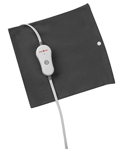 Thera|Care Small Size Heating Pad with Moist & Dry Heat | Wide-Range Heat Temperature Setting | 9β x 9β, Gray, (24-810)