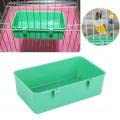 Leftwei 10Pcs Bird Food Water Feeder, Bird Seed Food Feeding Watering Dish Cups Plastic Hanging Bowl Trough Bird Bathtub Accessories for Poultry Parrot Pigeon Parakeet Budgie Cage