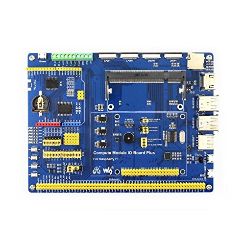 Genuine Compute Module IO Board Plus Development Composite Breakout Board for Developing with Raspberry Pi CM3 CM3L Various Common Use Components Supports Arduino Shields