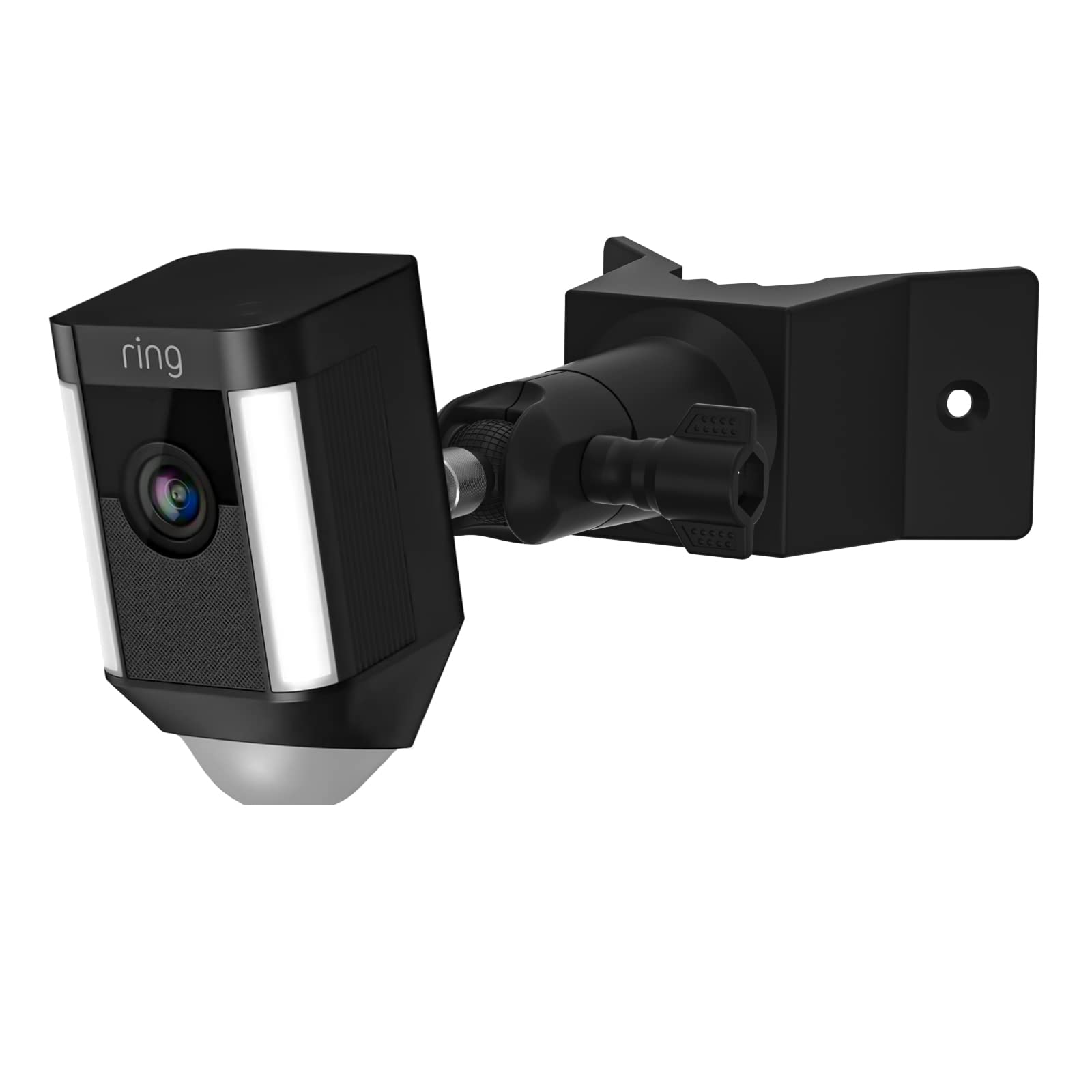 Koroao Wall Corner Mount for Ring Spotlight Cam Battery and Stick Up Camera,Solar Panel,Super Solar Panel,Compatible with Other Cameras with 1/4 Screw Mount (Black)