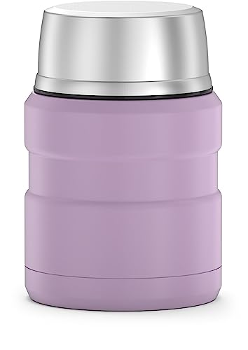THERMOS Stainless King Vacuum-Insulated Food Jar with Spoon, 16 Ounce, Matte Lavender