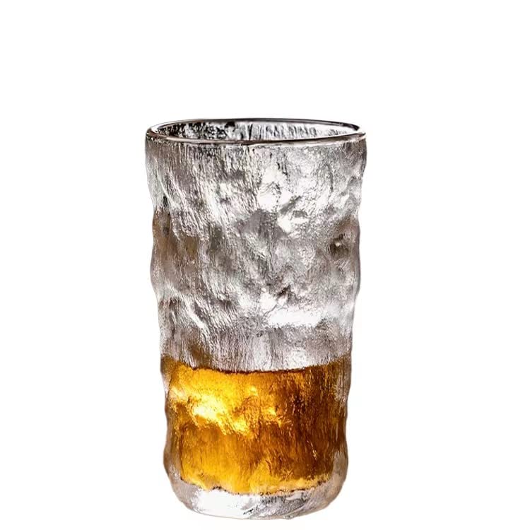 glass cupGlassware Water Cup Kitchen Cup Glassware Glacier Patternwater glass water glass(Glacier White)