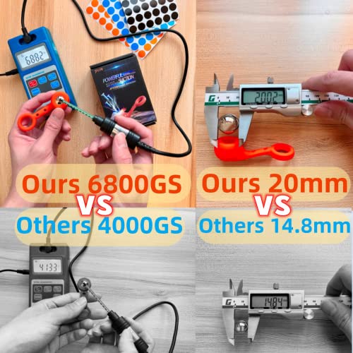 JFYOW Stud Finder Magnet,Magnetic Stud Finder with 6800Gs 27 Pounds of Pull Magnetic Power,Stud Finder Easy to Carry and Use No Battery Required Detect Metal Through 3/4" Drywall(1Pcs Orange).
