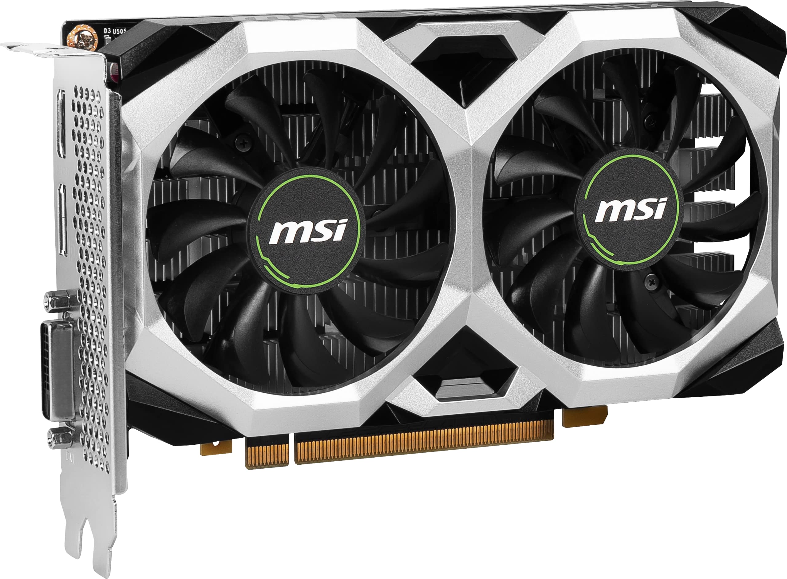 MSI Gaming GeForce GTX 1630 4GB GDRR6 64-Bit HDMI/DP/DVI Dual Fan OC Graphics Card (GTX 1630 Ventus XS 4G OC)