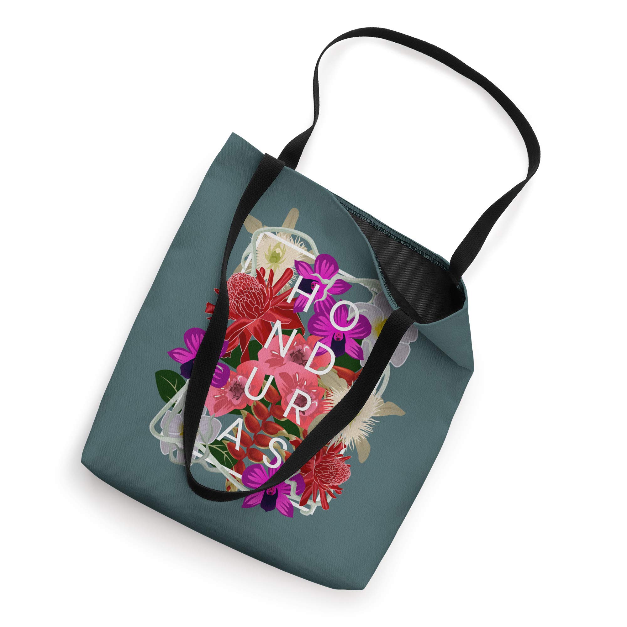 Flowers of Honduras Word Art - Honduran Pride Tote Bag