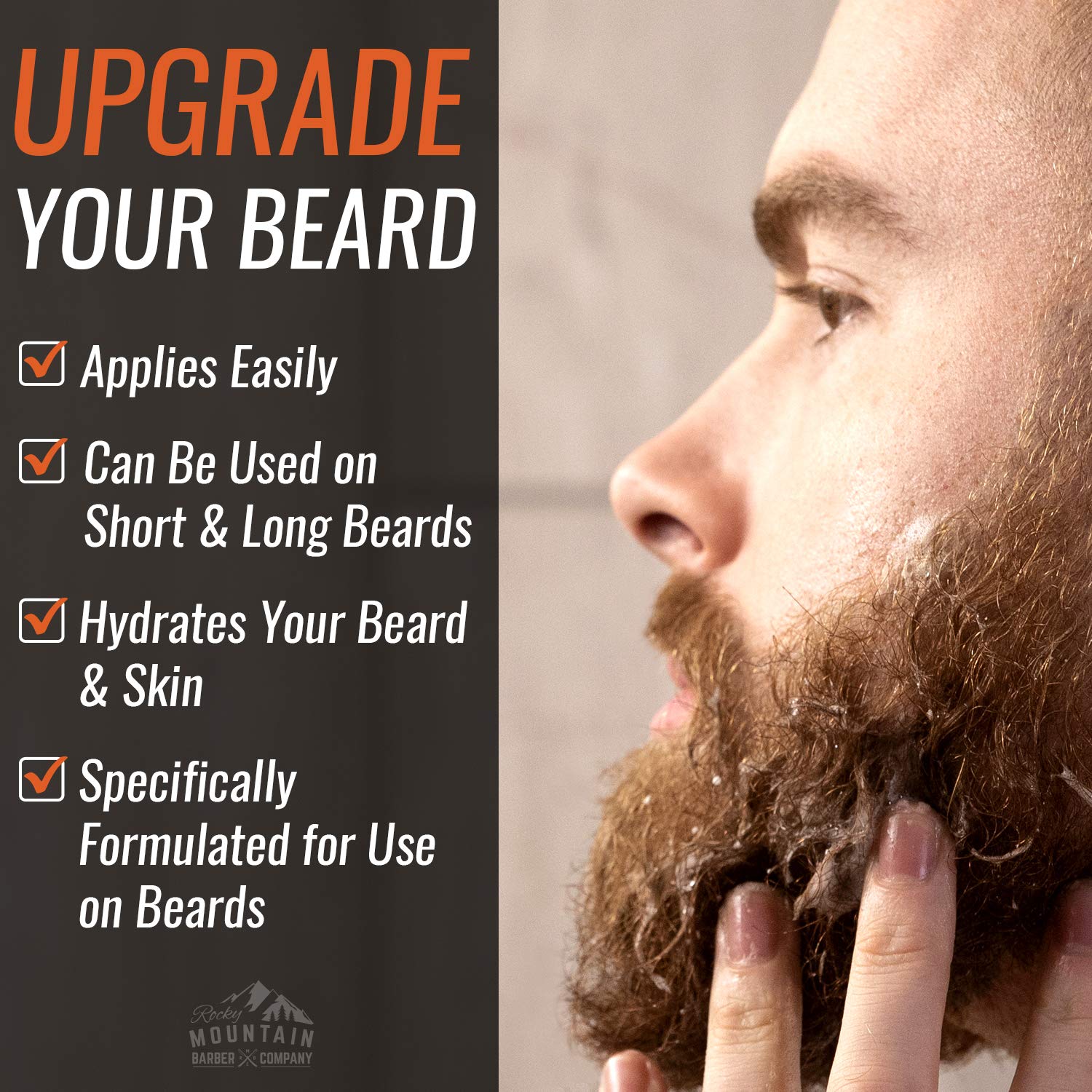 Foaming Cedarwood Beard Wash - With Cedarwood Essential Oil, Vitamin B5 & Dead Sea Salt β 5 oz by Rocky Mountain Barber Company
