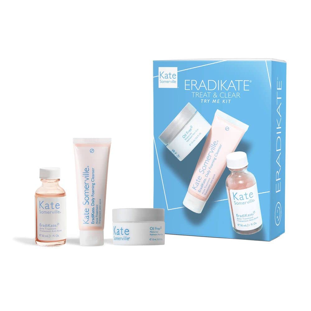 Kate Somerville EradiKate Try Me Kit - Clinically Formulated Blemish Fighters - 3-Piece Skin Care Set
