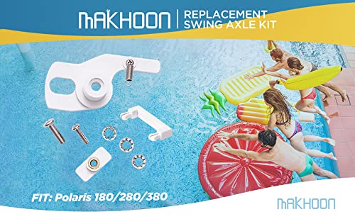 MAKHOON Pool Cleaner Replacement Parts C36 Swing Axle Kit for Polaris Zodiac 180/280/380 Pressure Cleaner