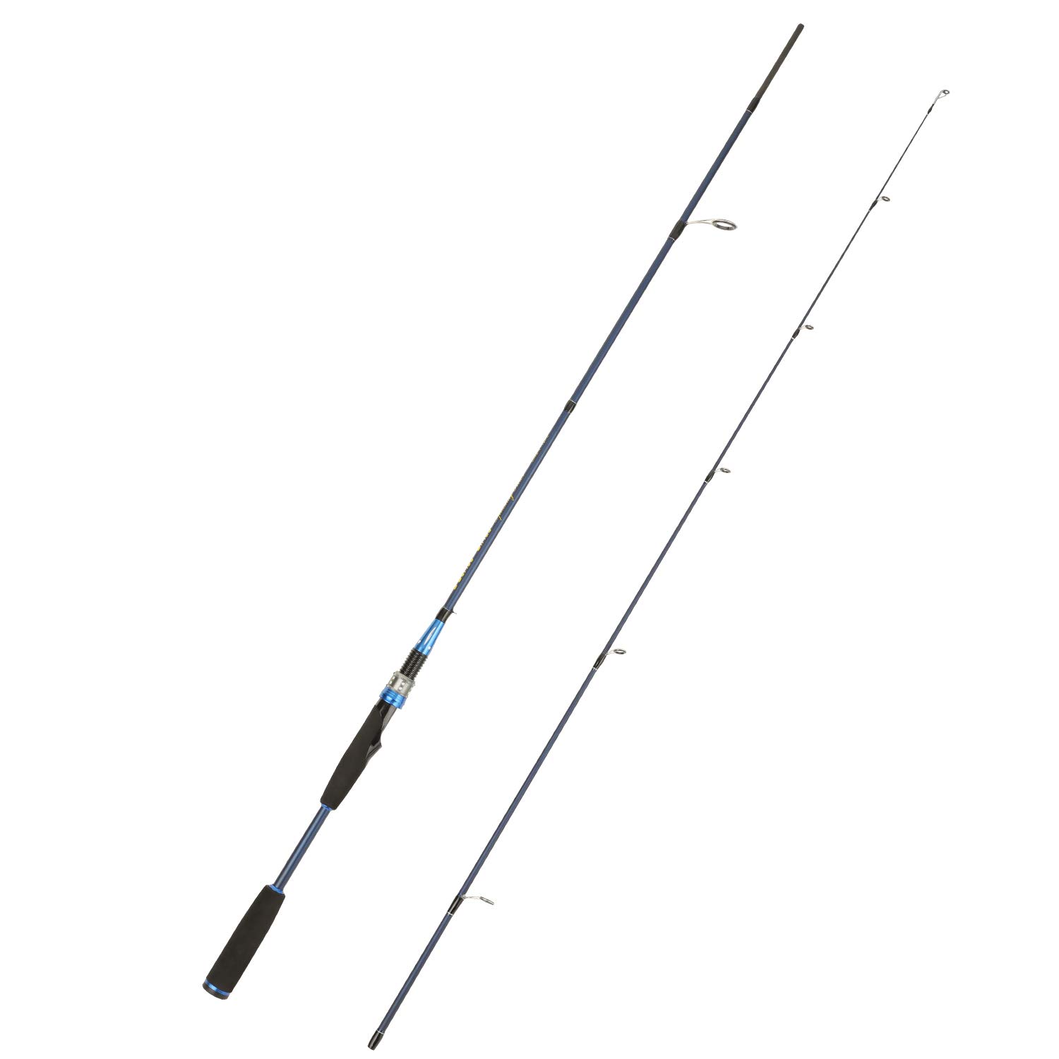 ENTSPORT 2-Piece Spinning Rod Graphite Portable Spinning Fishing Rod Inshore Spinning Pole Freshwater Spin Rod (8-20-Pound Test) 7' Medium Heavy
