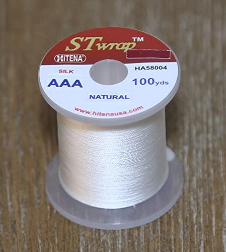Hitena STWRAP Rod Wrapping Thread - Silk Winding Thread (100yd). Bamboo, Fly, Light Duty Rod, Invisible Wrap