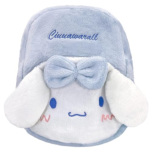 Guybely Cute Backpack Cartoon Backpacks Kawaii Backpack With Plush Bowknot Design, Plush Backpacks for Girls, Boys, Kids, Teens, Women Suitable for Over 6 Years Old (Blue)