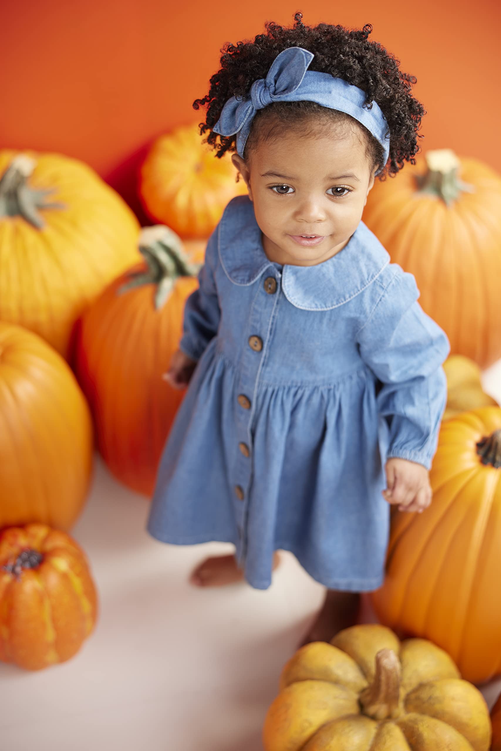 Mud Pie baby girls Mud Pie Denim Dress, Denim, 3T US