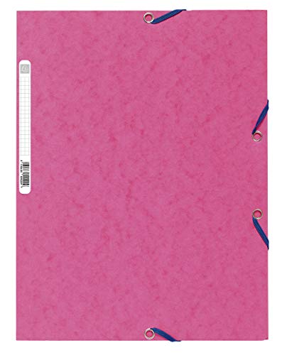 Exacompta 55510AMZE Elasticated Folders with 3 Flaps Glossy Card 10 + 1 Free 24 x 32 cm 400 g 10 Assorted Colours Pack of 11