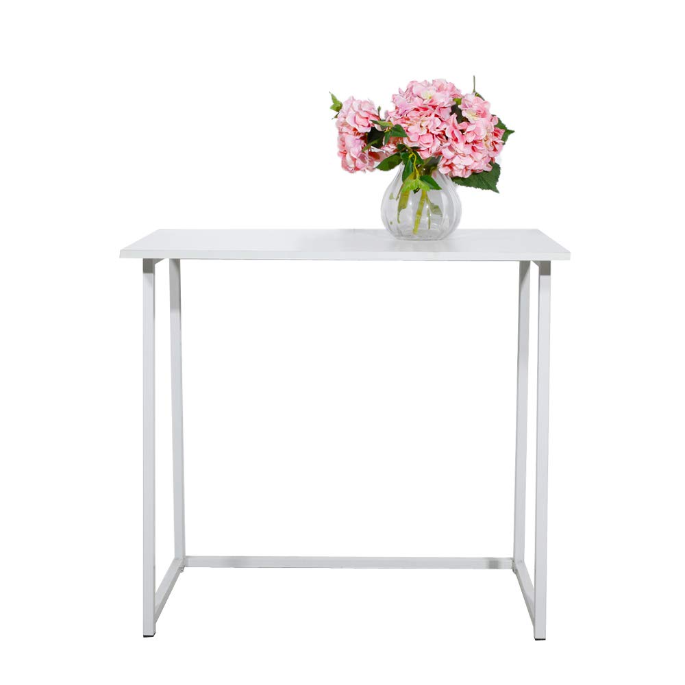 Flymatic White Collapsible Desk - Modern Design Meets Functionality