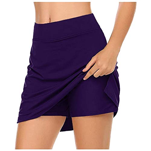 Jean Skirt for Women High Waisted a Line Golf Women's Sport Performance Active Tennis Running Lightweight Purple