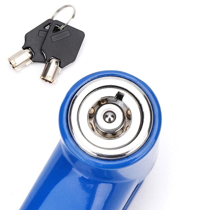 MACIMO Bike Lock Security Anti Theft Disc Brake Lock for Bicycle Motorbike Scooter Safety Theft Protection Lock Anti-Shear (Color : BL)