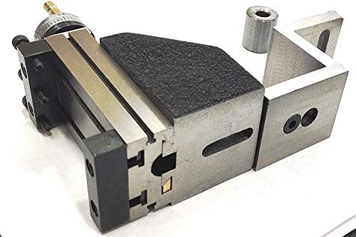 Mini Vertical Milling Slide Mounted on Z Type Caste Iron Angle Plate -Direct Fit for Mini Lathes