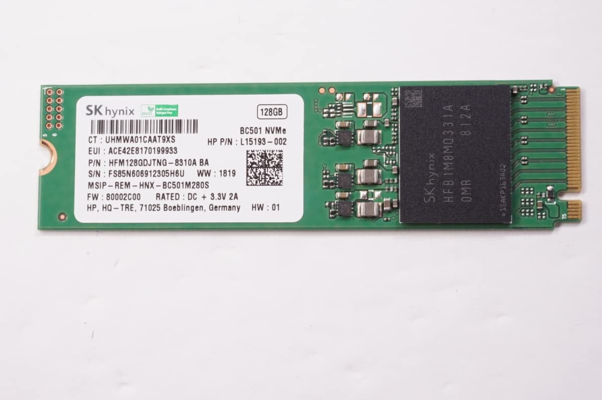 FMB-I Compatible with L15193-002 Replacement for Hp 128GB NVMe SSD Drive 595-P0084