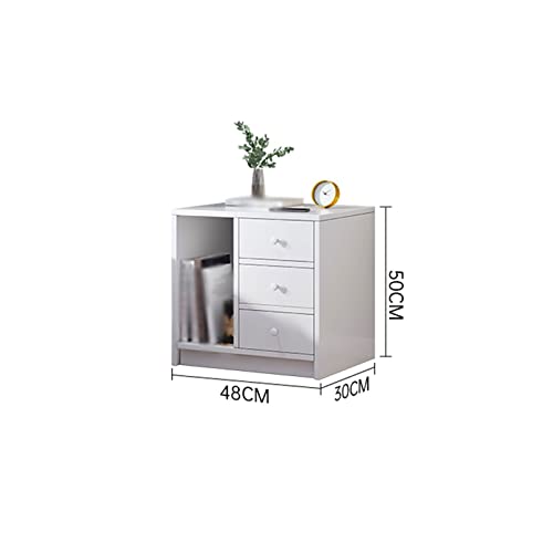 HIGOH Bedside Table Minimalist Bedside Table Bedroom Closet Dresser Cozy Bedside Table Bedroom Cabinet