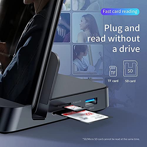 KXDFDC 7 in 1 USB Type C Hub Docking Station USB-C to USB 3.0 HUB SD TF Card PD Adapter