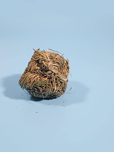QWINEE Rabbit Chew Grass Ball Chewable Teeth Care Activity Play Toys for Bunny Rabbits Hamsters Guinea Pigs Gerbils Multicolor One Size