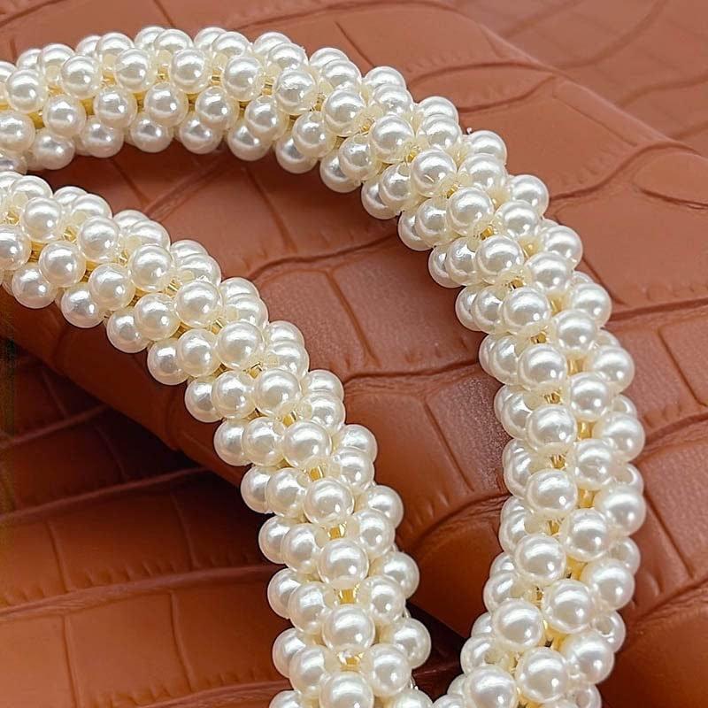 JAHH Pearl Bag Handle Replacement Handbag Tote Handles O Bag Handles Bags Bags Accessories