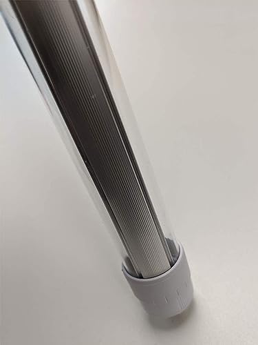 Plan Hoot (4 Pack) - R17D HO T8 T12 Double Sided Fluorescents Replacement 6500K LED TUBE LIGHTS (F36 (33.8 Inches)), Silver