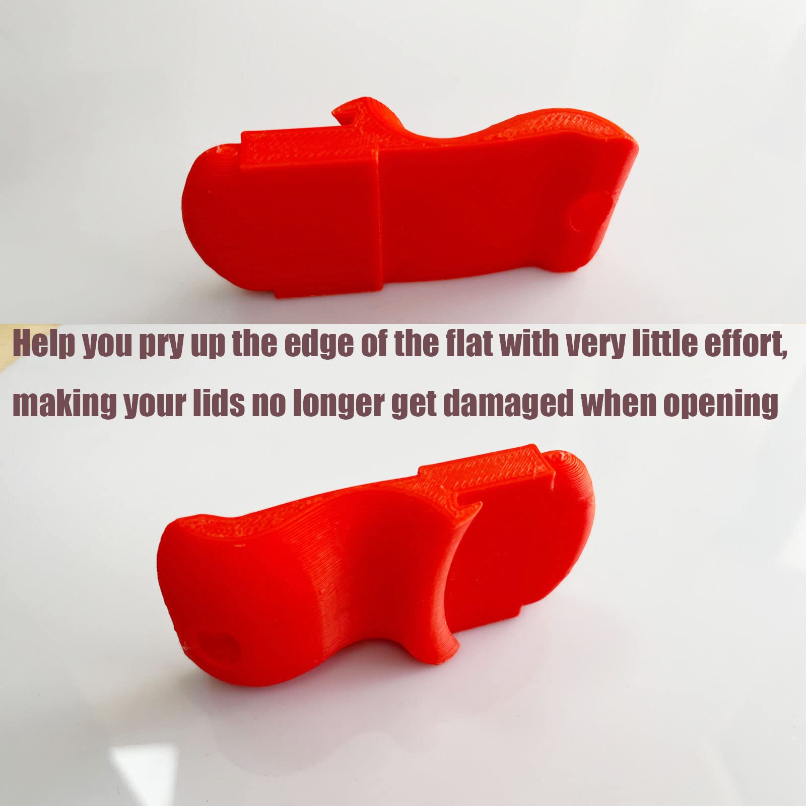 JILINWEI Canning Jar Opener, Mason Jar Opener Canning Tools for Releases Aluminum Vacuum Seal on all Wide Mouth and Regular Mouth Lids,Red