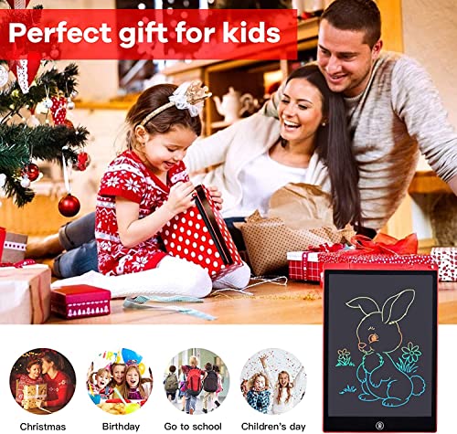 LCD Writing Tablet, Electronic Digital Writing &Colorful Screen Doodle Board, kimystam 12-Inch Handwriting Paper Drawing Tablet Gift for Kids and Adults at Home,School and Office