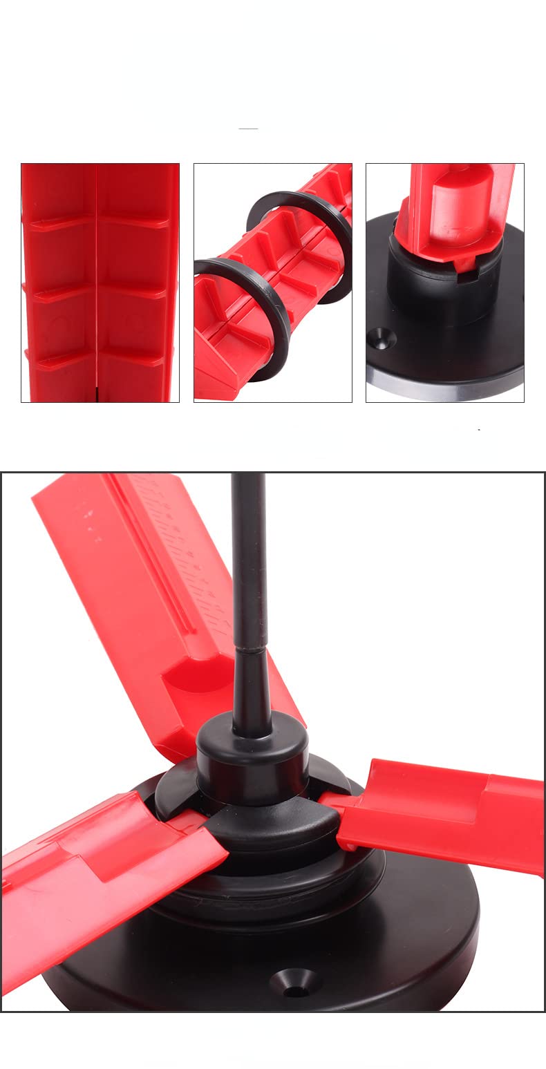 Homelay Fletching Jig,Vanes Stick Fletch Tool with Scale DIY, red
