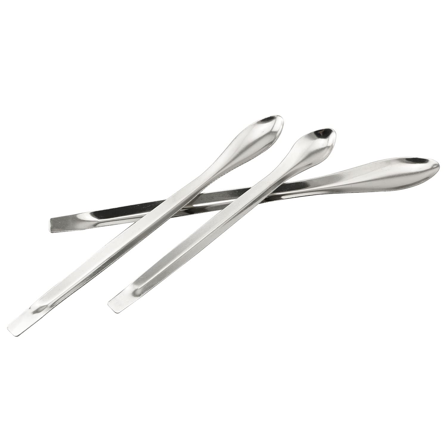 Lab Spatula ZRM&E 1Set/8PCS Stainless Steel Reagent Laboratory Mixing Spatula, Micro Scoop, Sampling Spoon,Lab Scoop